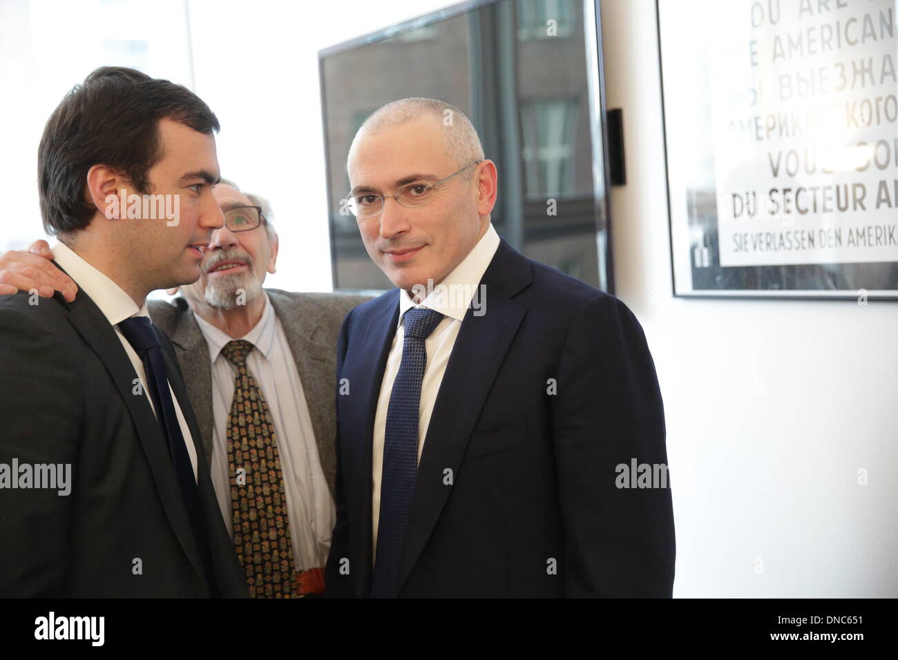 Berlin, Germany. 22nd Dec, 2013. Russian former oil tycoon Mikhail ...