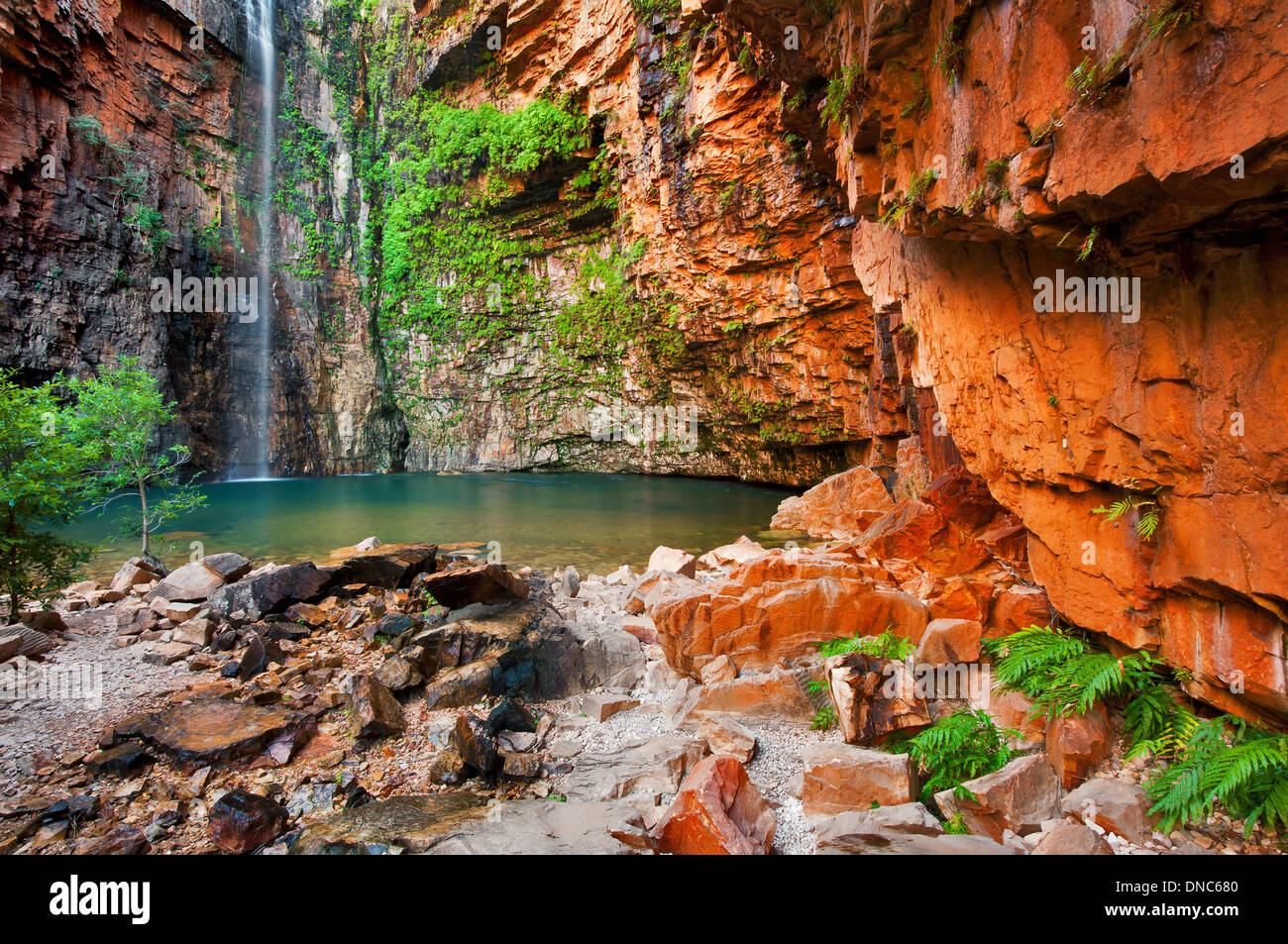 Waterfall and pool at the end of Emma Gorge Stock Photo - Alamy