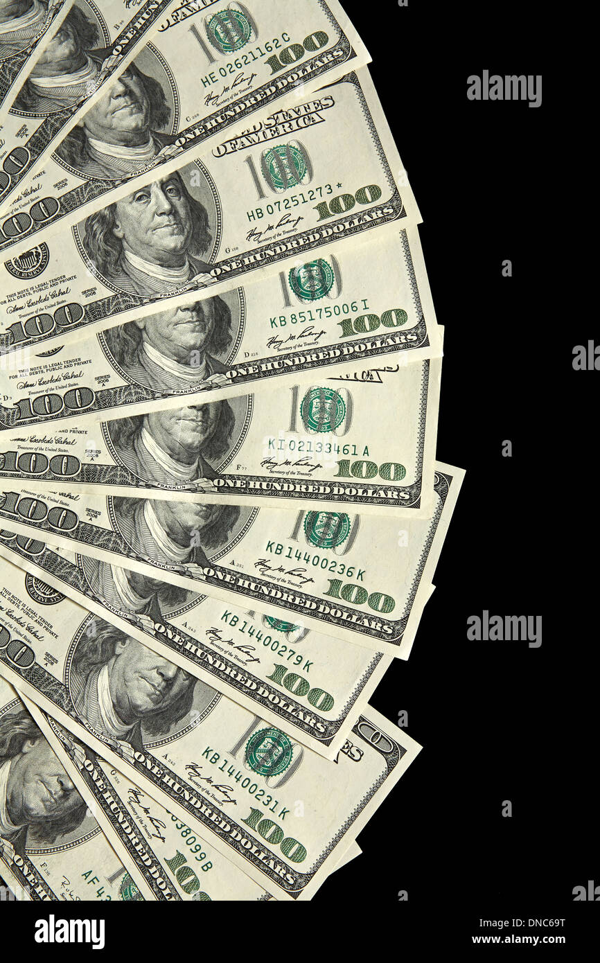 100 dollar notes hi-res stock photography and images - Alamy