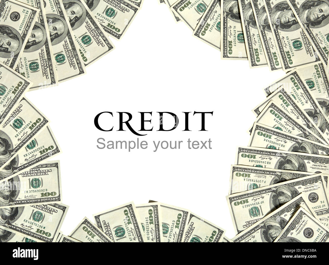 Credit background concept and place for the text Stock Photo - Alamy