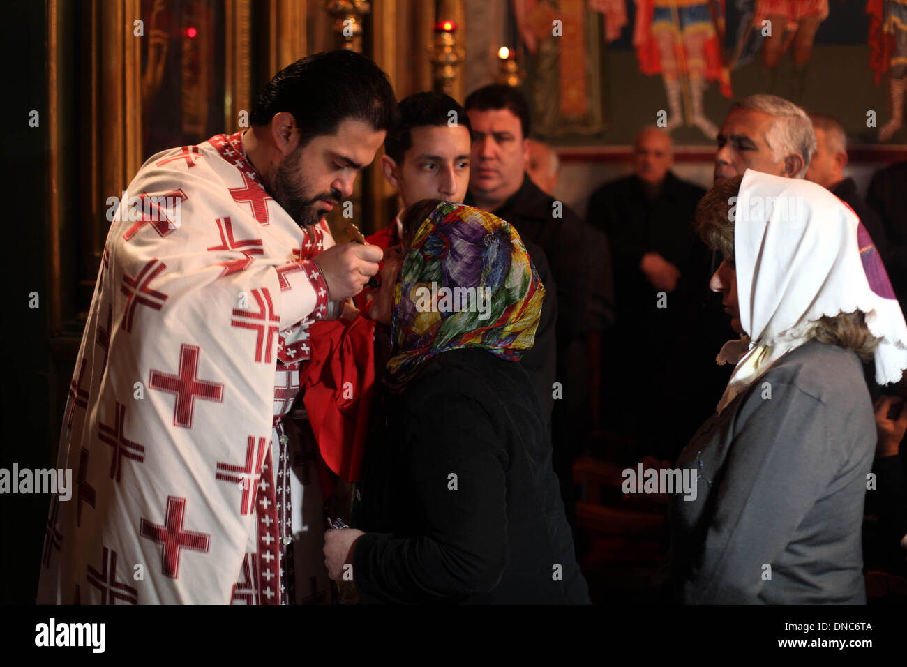 Gaza, Palestinian Territories. 22nd Dec, 2013. A Palestinian Orthodox ...