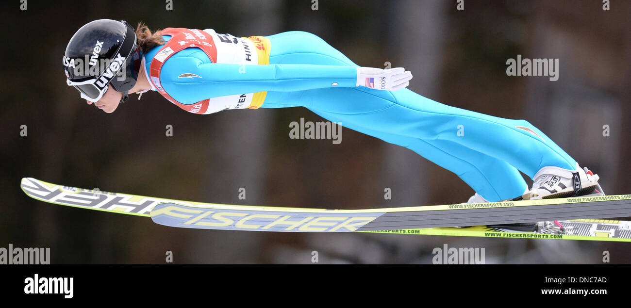 Hinterzarten, Germany. 22nd Dec, 2013. USA's Jessica Jerome takes a ...