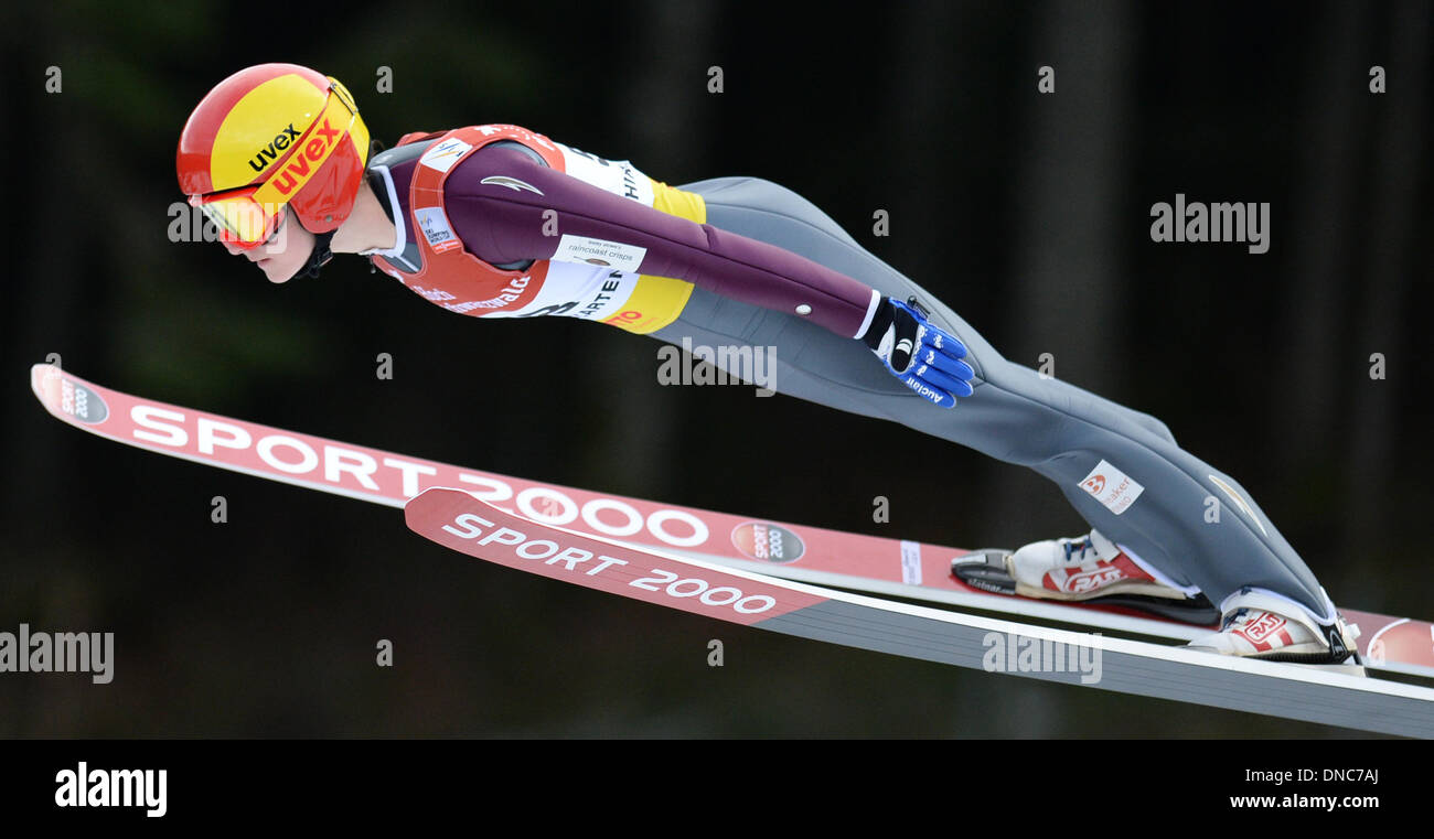 Hinterzarten, Germany. 22nd Dec, 2013. Canada's Taylor Henrich takes a ...