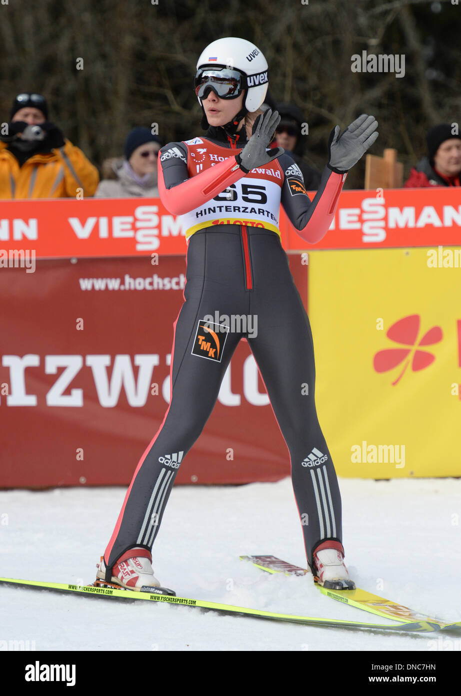Hinterzarten, Germany. 22nd Dec, 2013. Russia's Irina Avvakumova poses ...