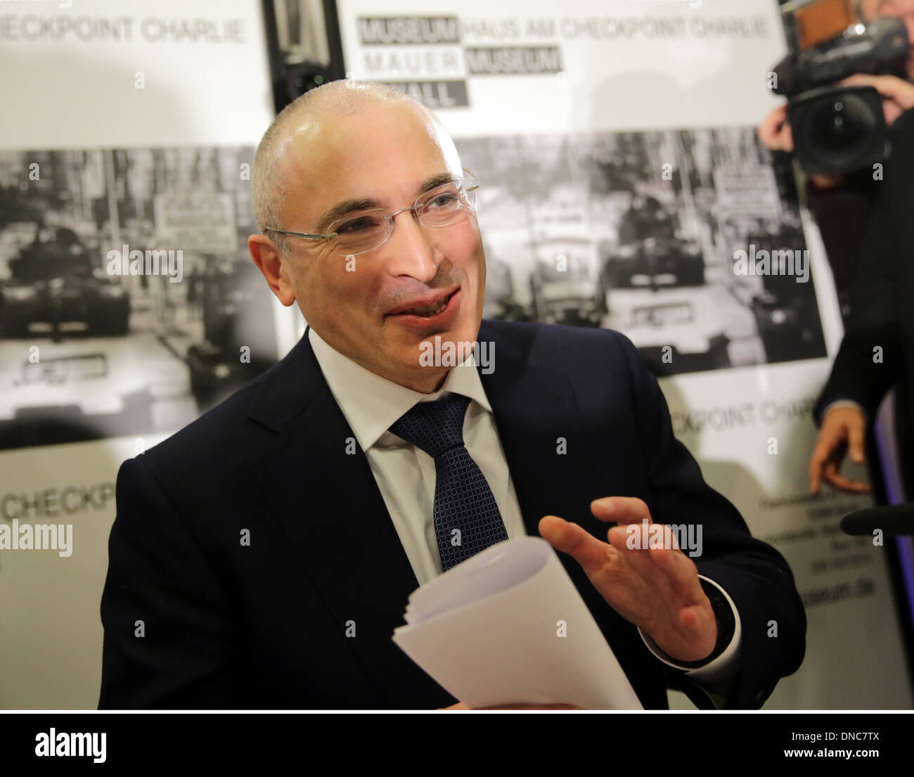 Berlin, Germany. 22nd Dec, 2013. Russian former oil tycoon Mikhail ...