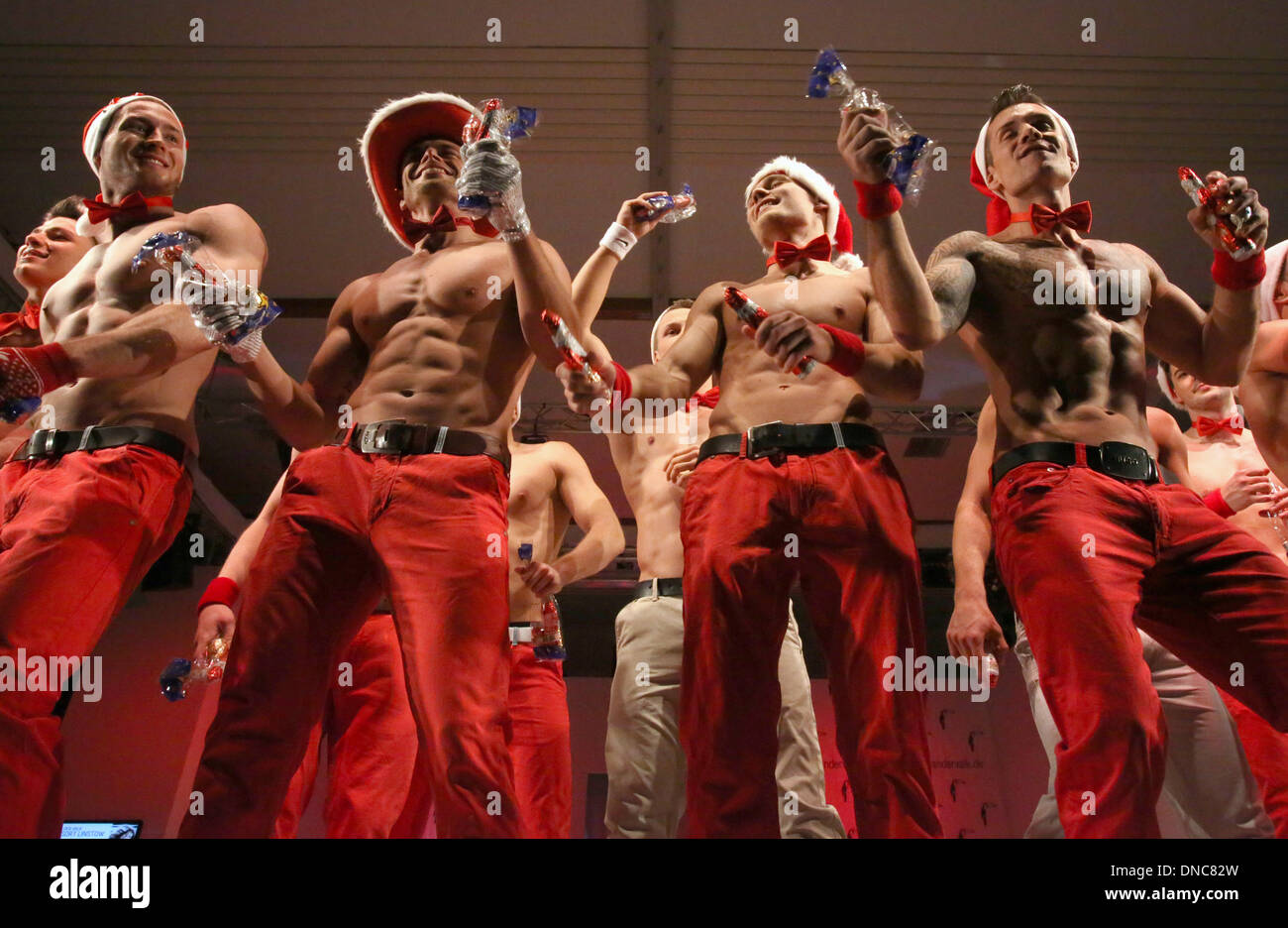 Contestants perform during the Mister Germany 2014 contest at the Van ...