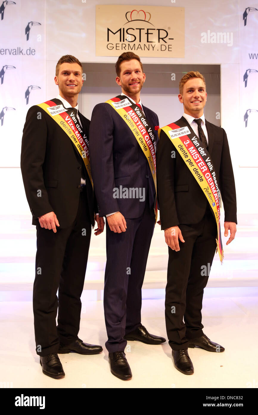 Mister Germany 2014 Oliver Sanne from Duesseldorf (M), second-placed ...