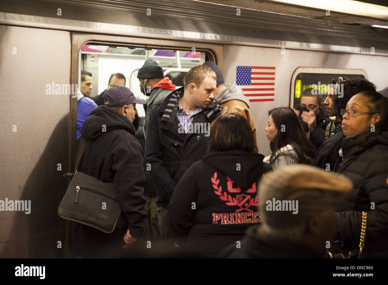 Very Crowded Subway During Rush Hour High Resolution Stock Photography ...