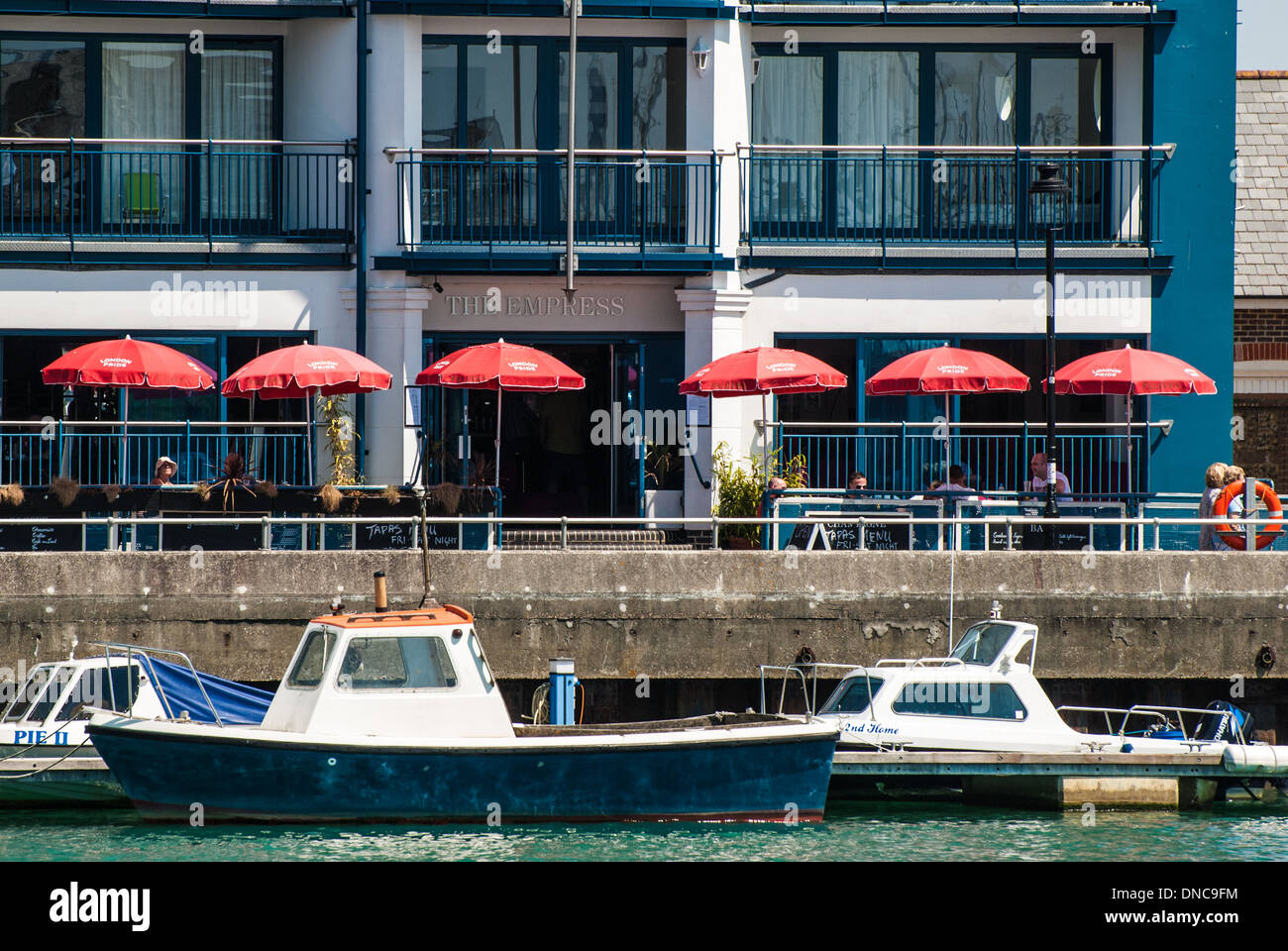 The Empress Bar & Restaurant on the River Arun at Littlehampton in West ...