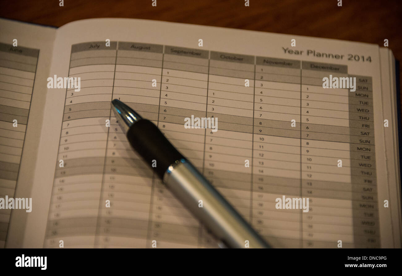 Open diary table hi-res stock photography and images - Alamy