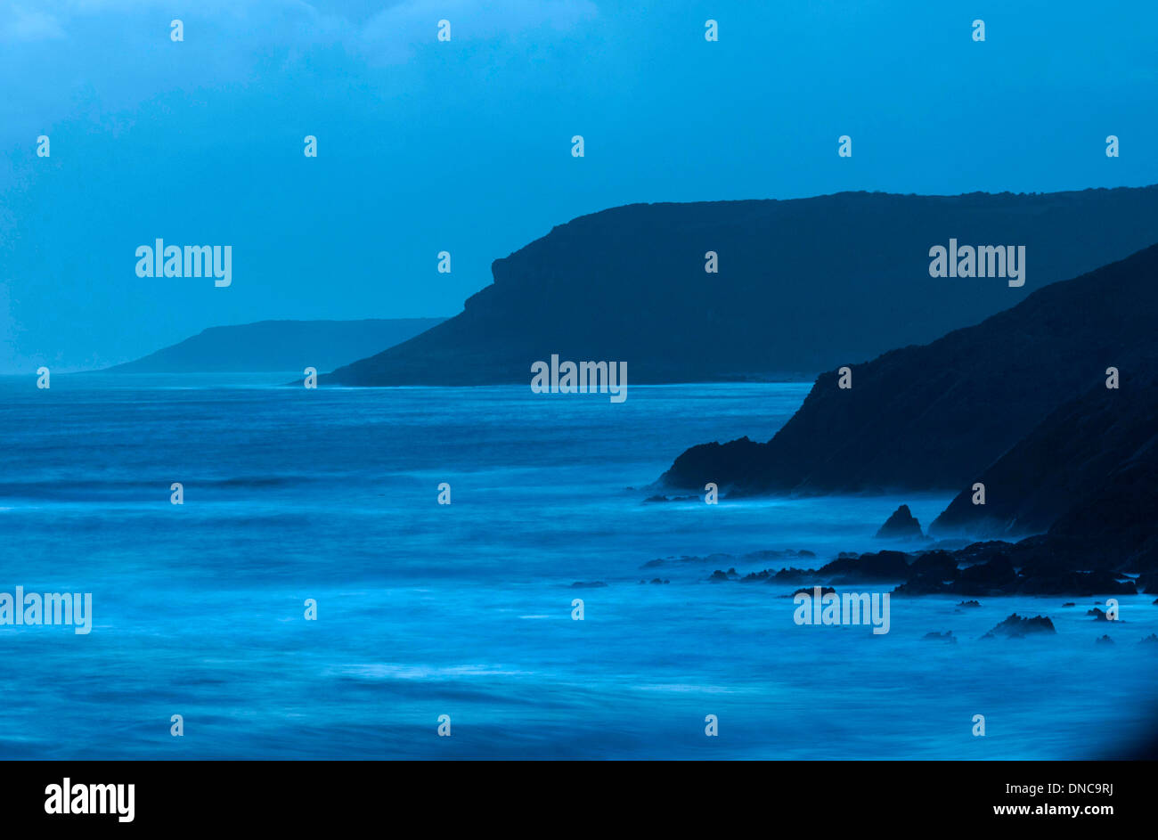 Pwll Du, Swansea. 22nd Dec, 2013. Stormy seas off the headland at Pwll ...