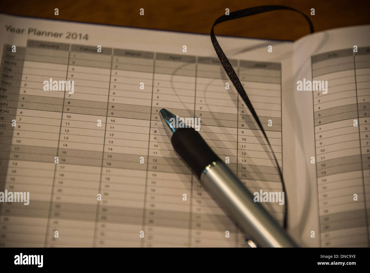 2014 open diary hi-res stock photography and images - Alamy