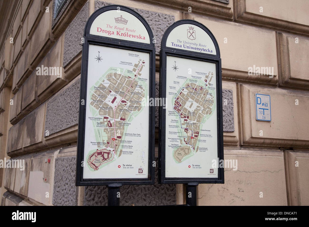 Krakow map hi-res stock photography and images - Alamy