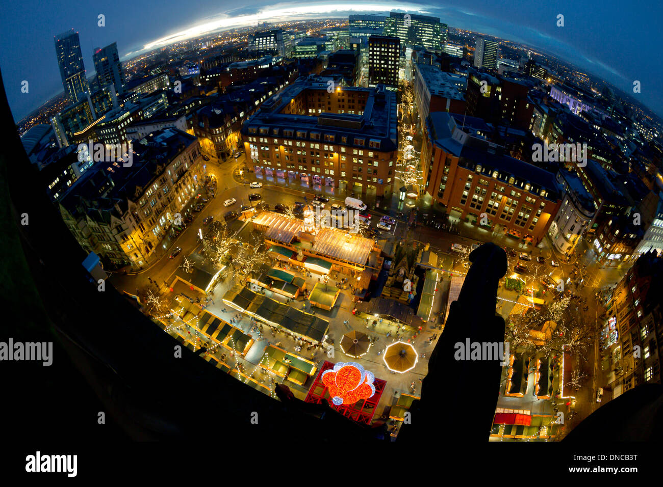 Manchester's German Christmas market in Albert Square UK Stock Photo ...