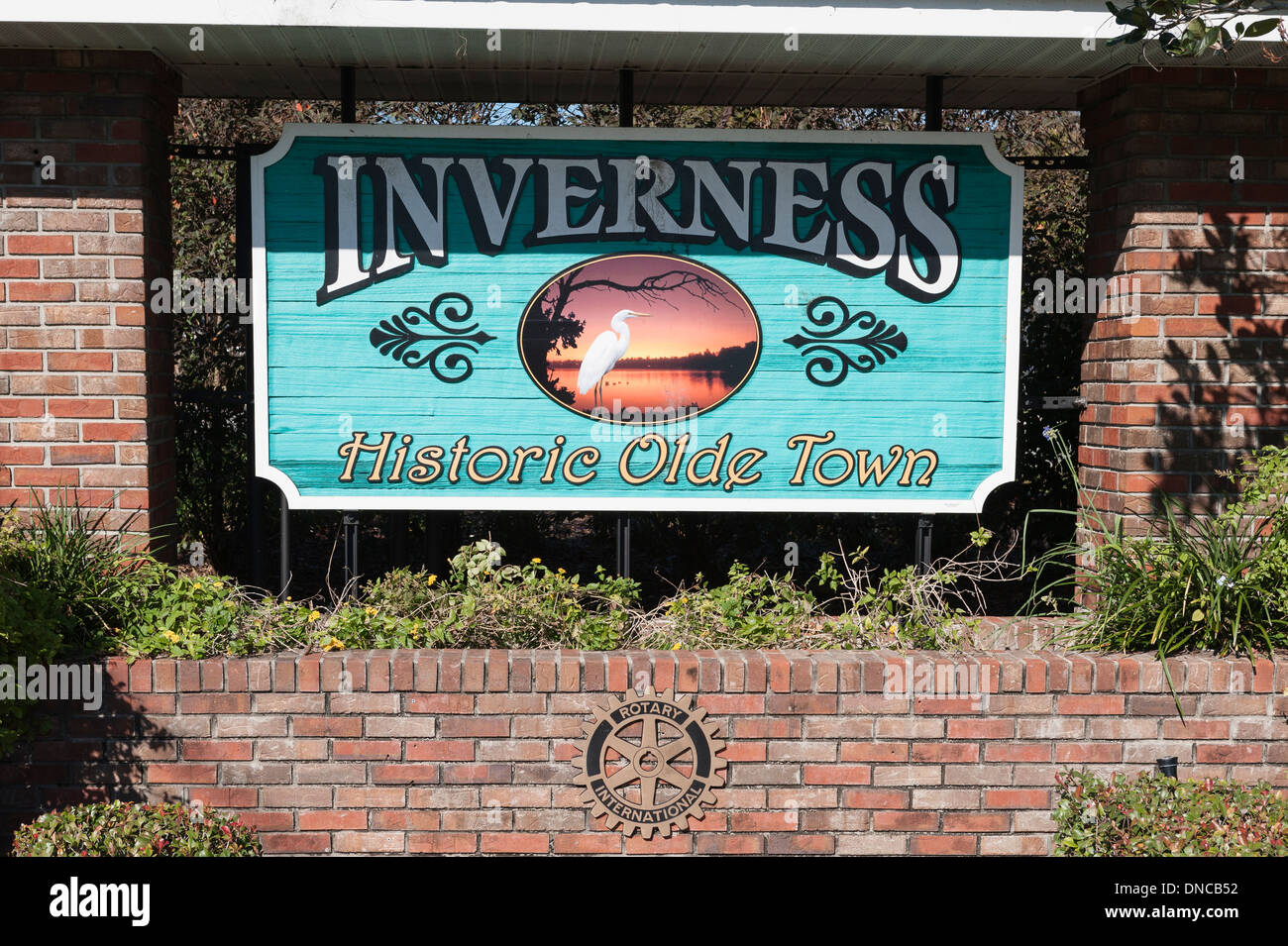 Inverness, an Old historic town in Citruc County Florida USA Stock ...