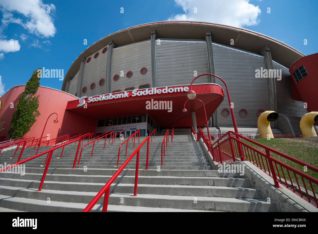 The Calgary saddledome a sports and entertainment complex built in the ...