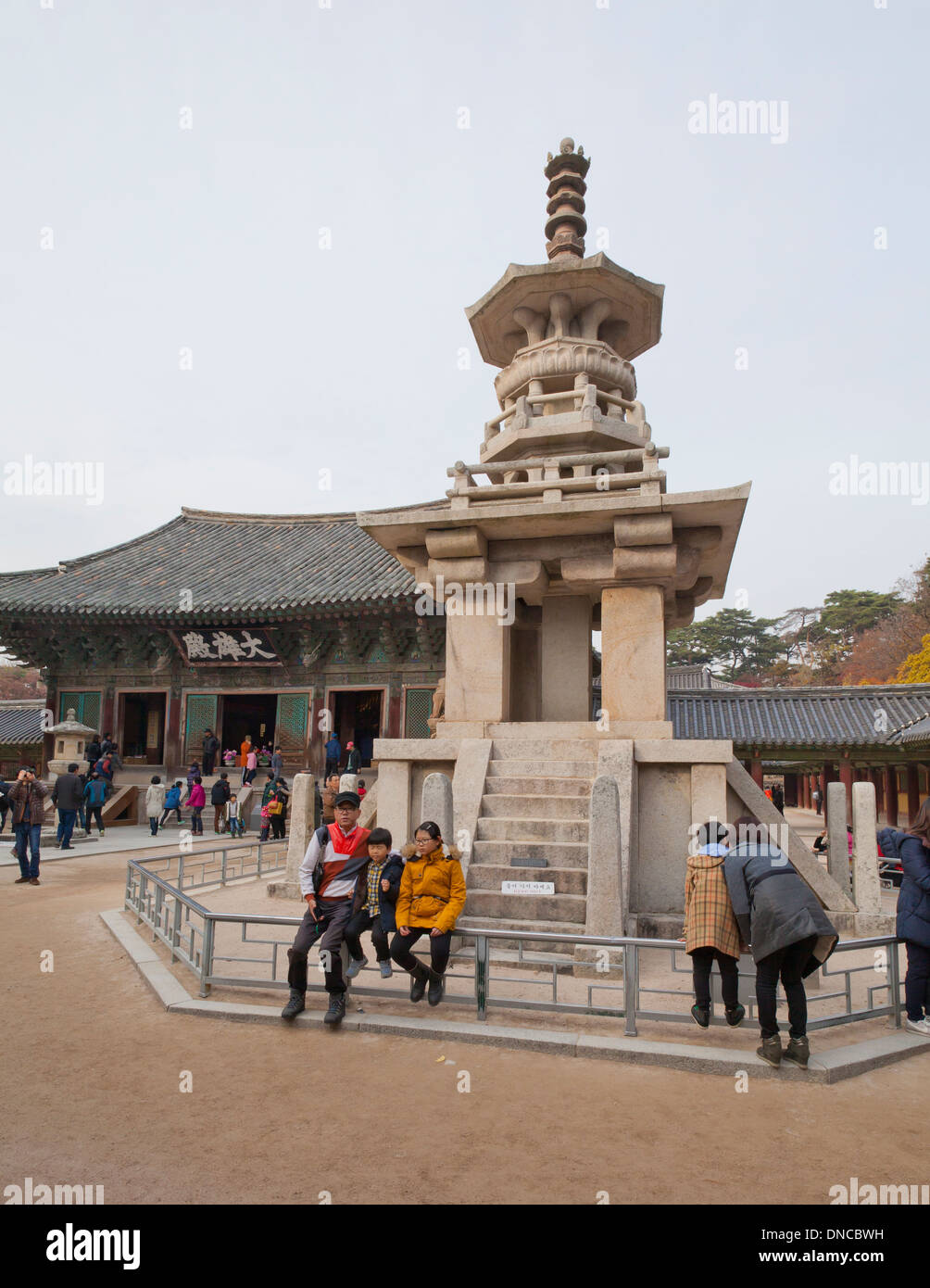 Stone pagoda Dabotap at Bulguksa, UNESCO World Heritage site - Gyeongju ...