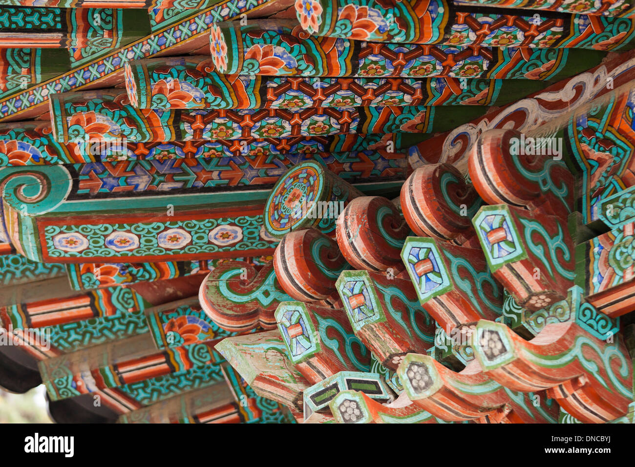 Traditional wood architecture in Hanok style - Gyeongju, South Korea ...