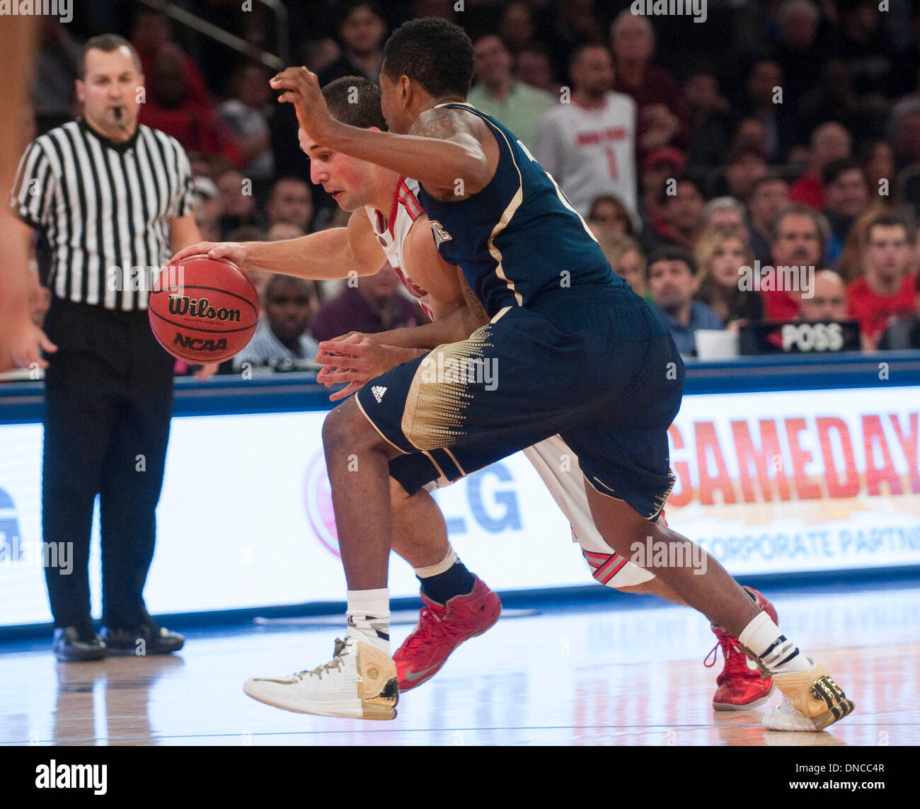 New York, New York, USA. 21st Dec, 2013. Notre Dame's guard Eric Atkins ...