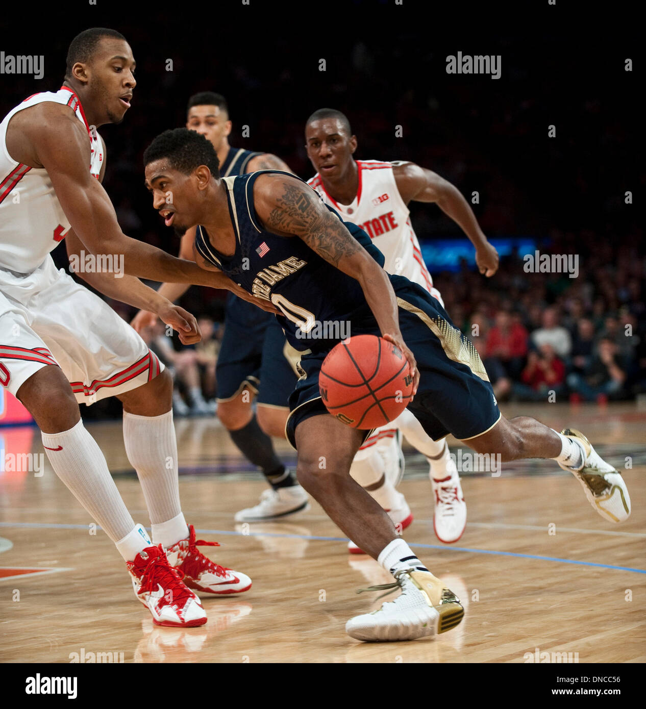 New York, New York, USA. 21st Dec, 2013. Notre Dame's guard Eric Atkins ...