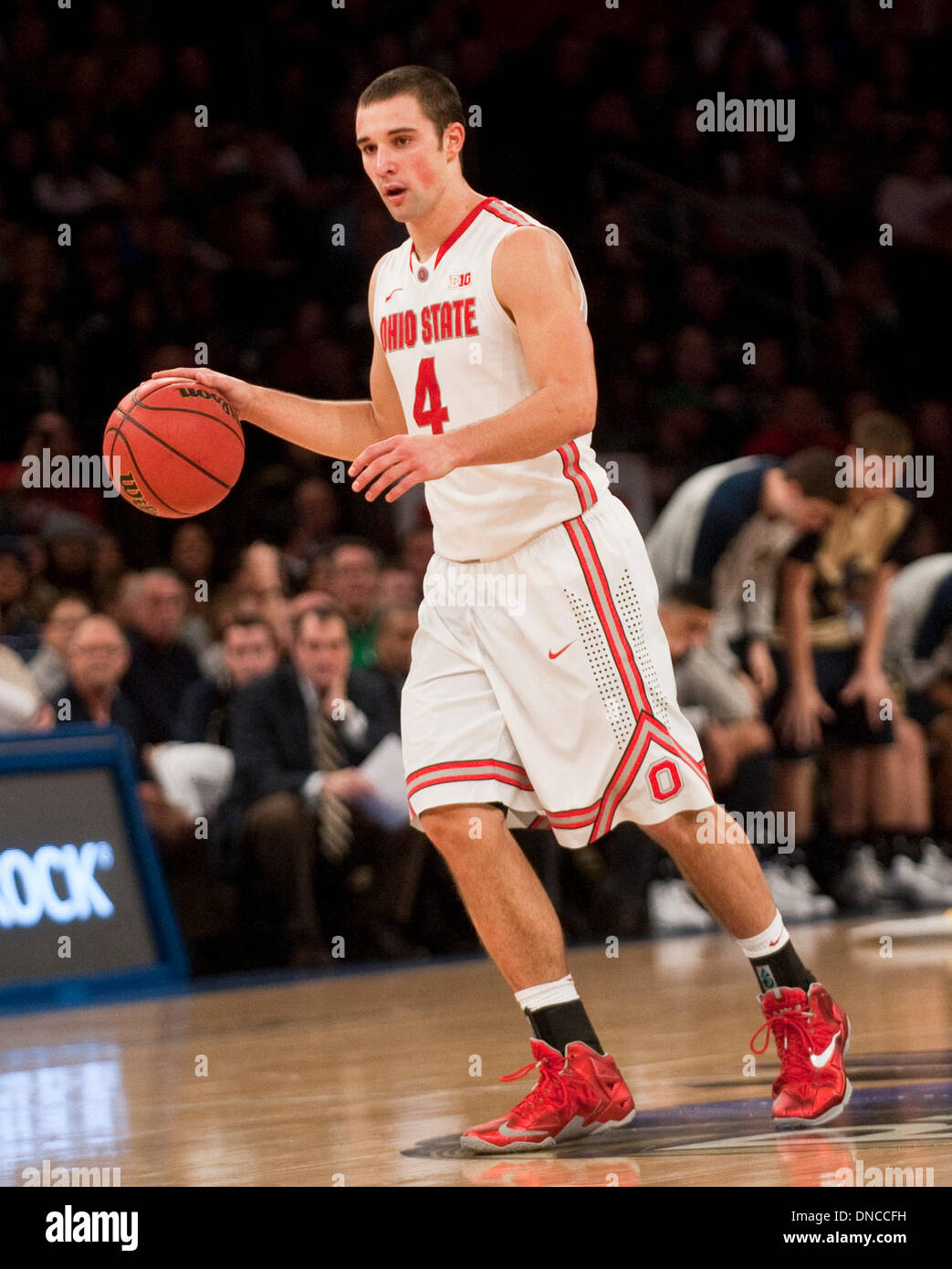 New York, New York, USA. 21st Dec, 2013. Ohio State's guard Aaron Craft ...
