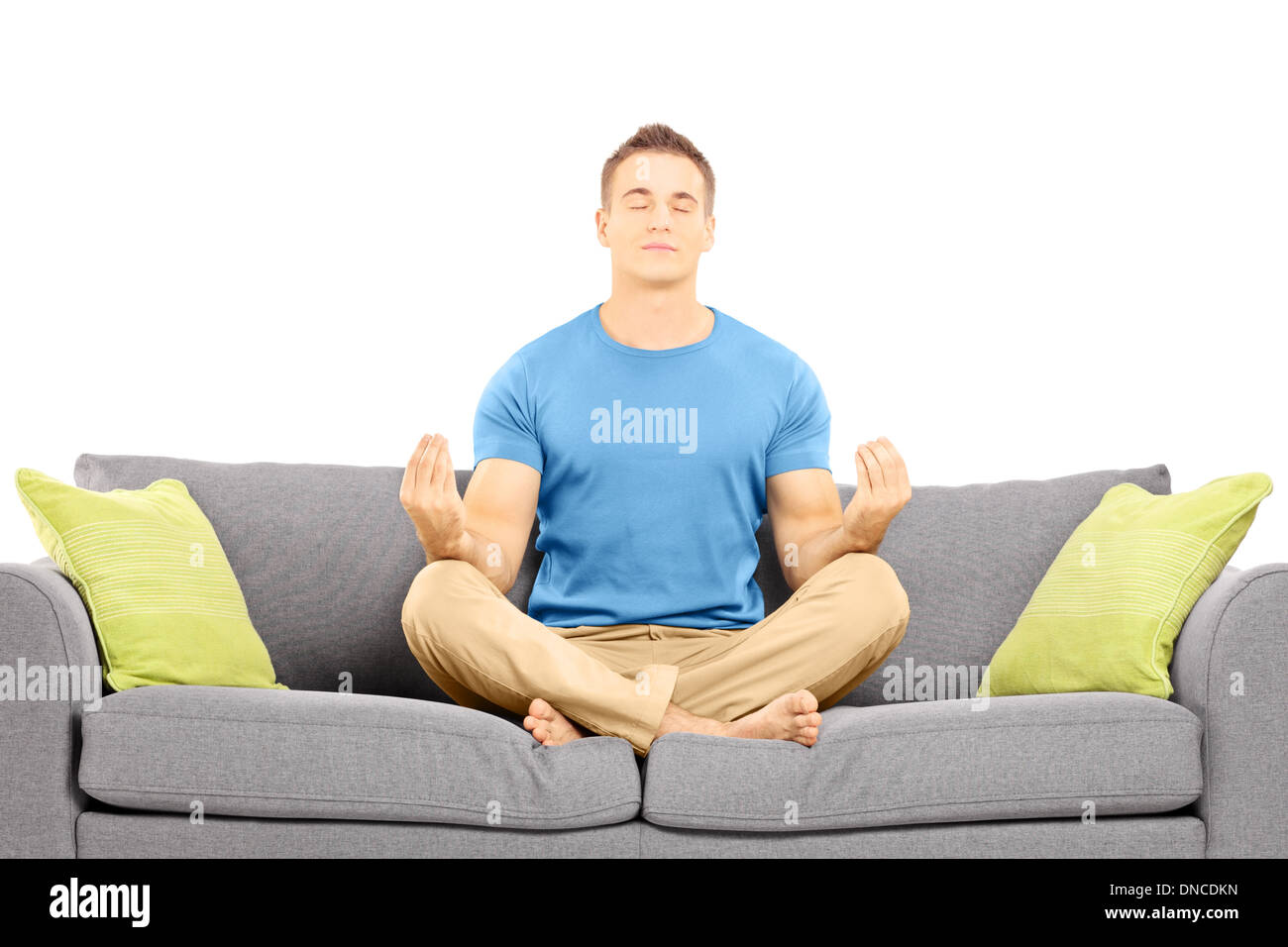Male meditating hi-res stock photography and images - Alamy