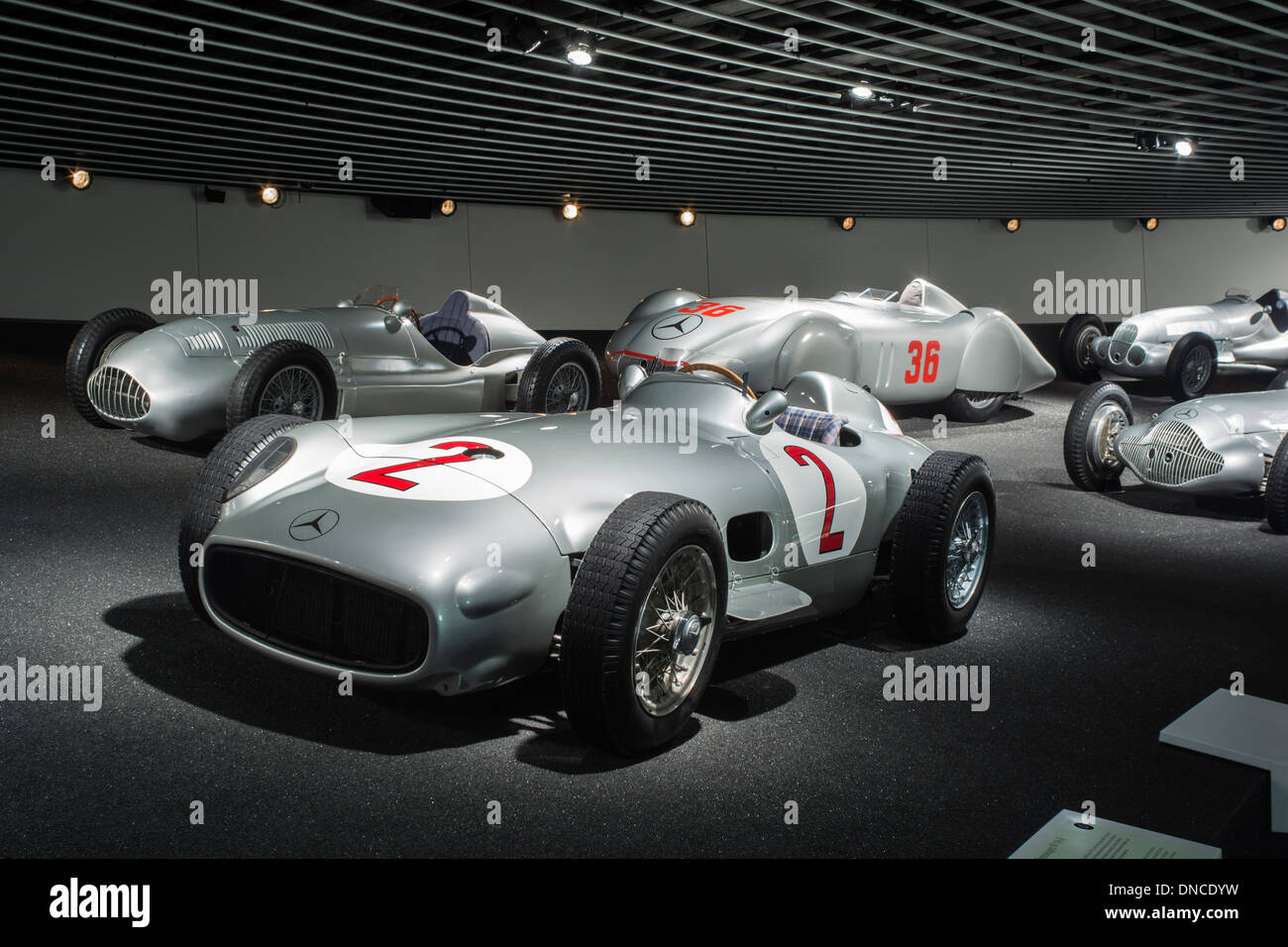 Race Cars from the Mercedes Museum in Stuttgart Germany Stock Photo - Alamy