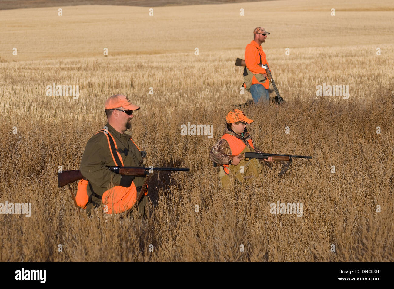 Group of hunters Stock Photo - Alamy