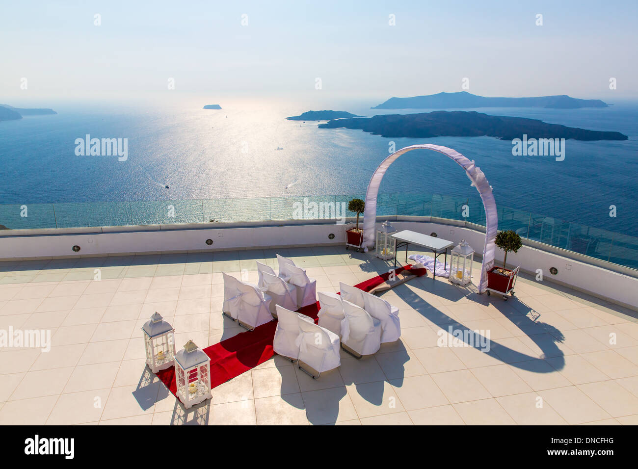 Romantic place for wedding ceremony in Santorini island,Crete,Greece ...