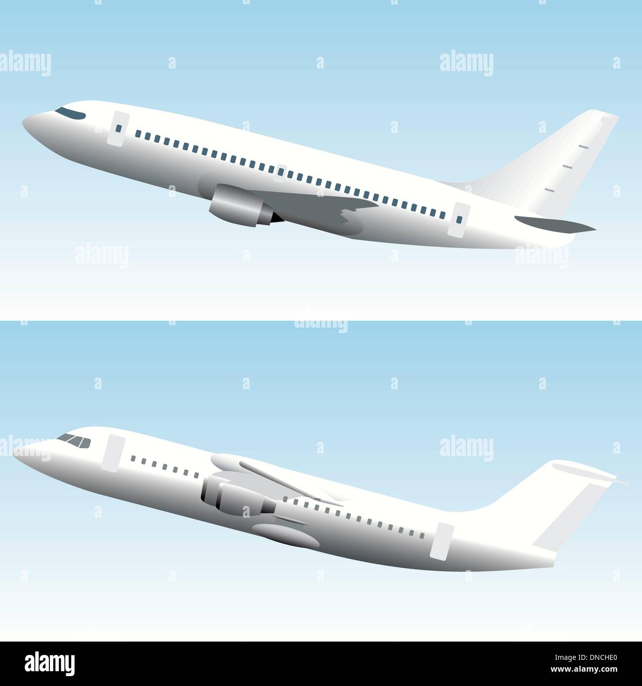 Commercial Jet Airplanes Stock Vector Image & Art - Alamy