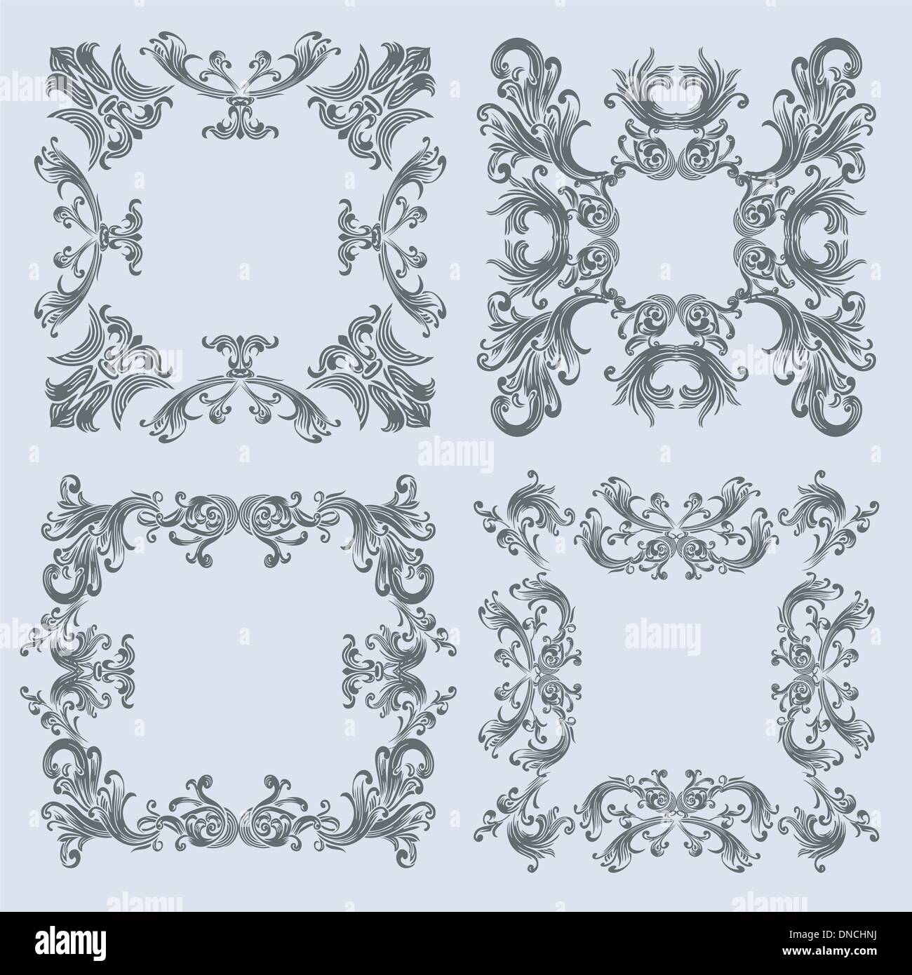 Vintage Floral Ornaments Set Stock Vector Image & Art - Alamy Vintage Floral Ornaments Set Stock Vector Image & Art - Alamy