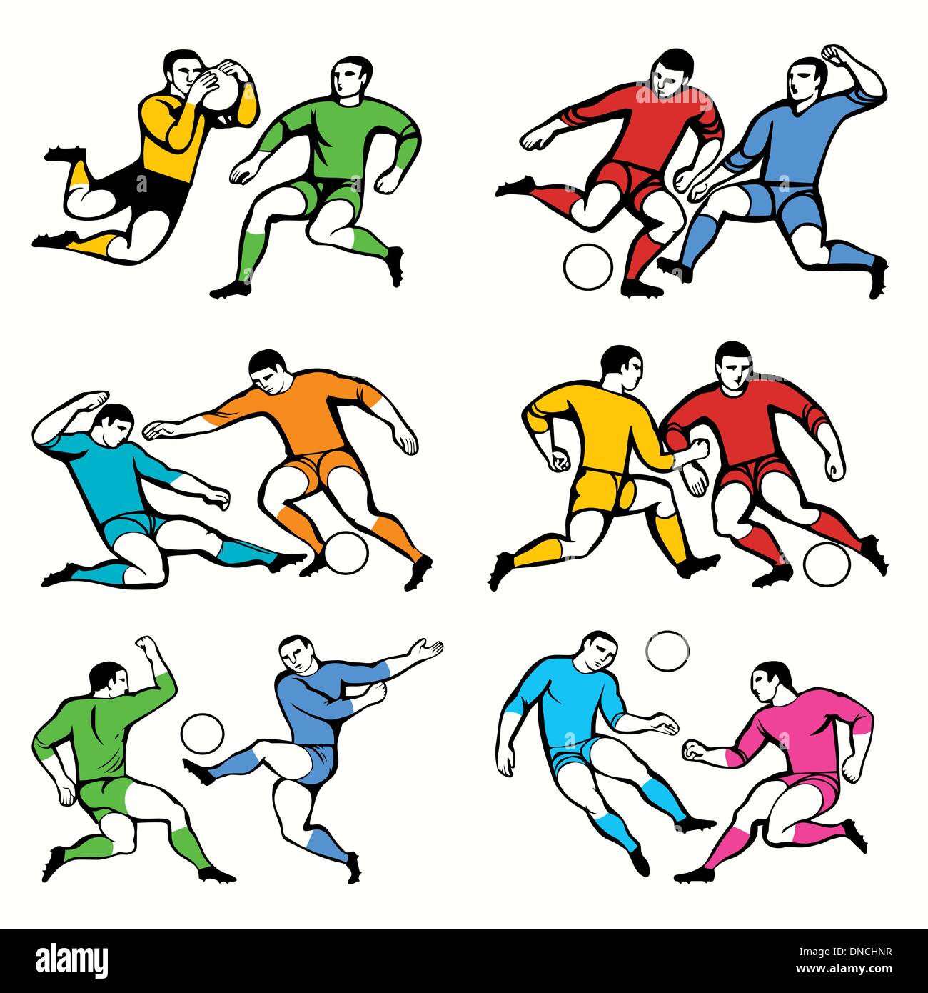 Soccer men football players Cut Out Stock Images & Pictures - Alamy