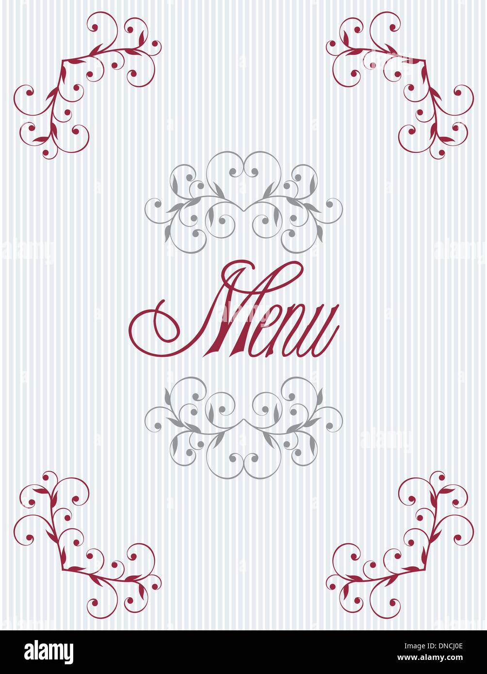 Menu cover design Stock Vector Image & Art - Alamy