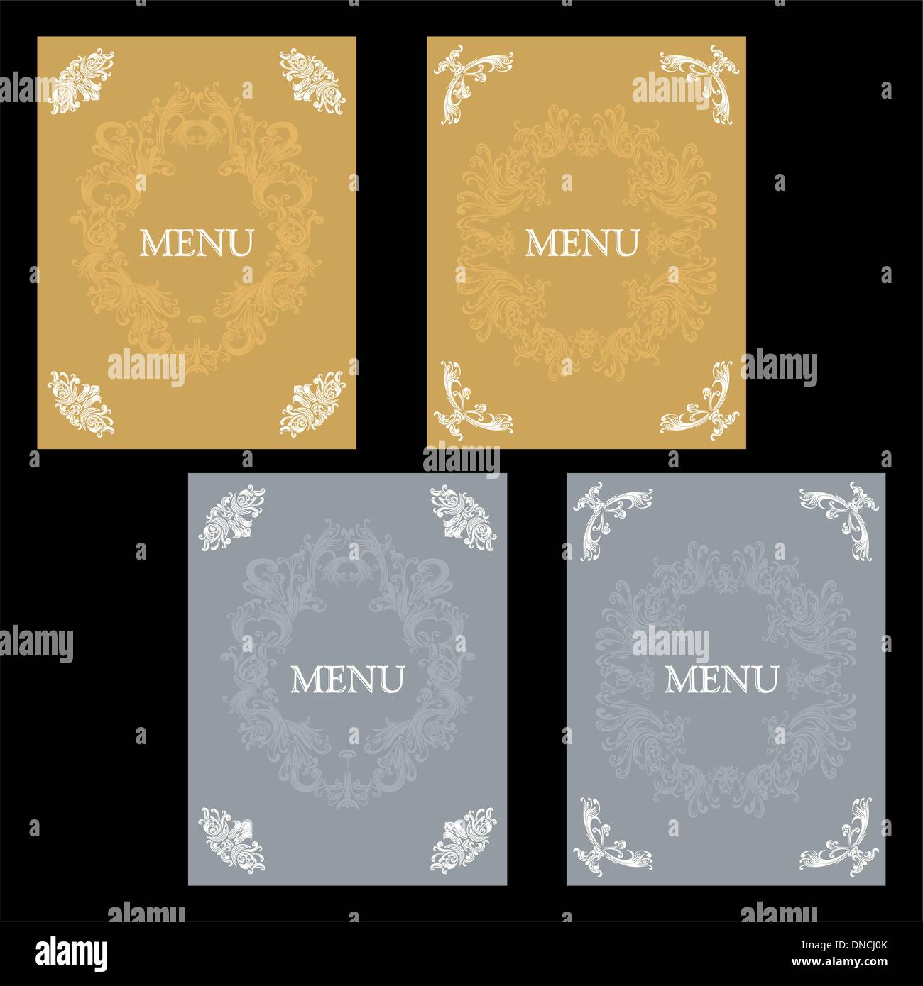 Vintage menu cover design Stock Vector Image & Art - Alamy