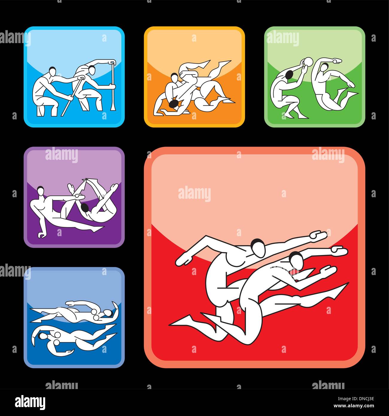 Set sport elements play Stock Vector Images - Alamy