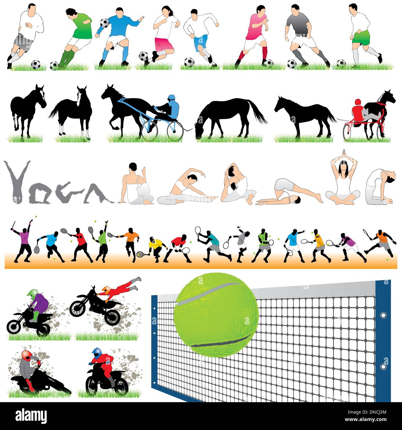 Sports vector silhouettes set Stock Vector Image & Art - Alamy