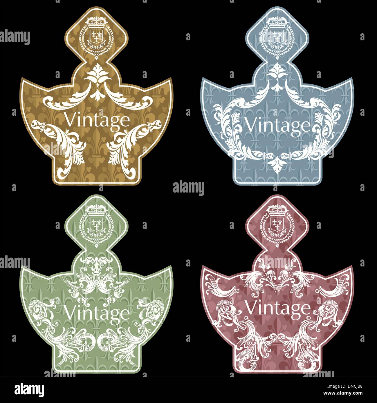 Vintage wine labels set Stock Vector Image & Art - Alamy