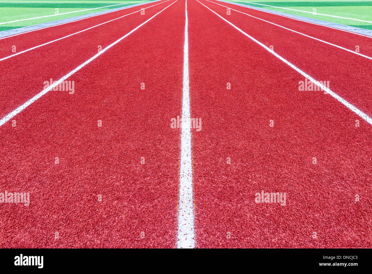 Running track lanes finish hi-res stock photography and images - Alamy