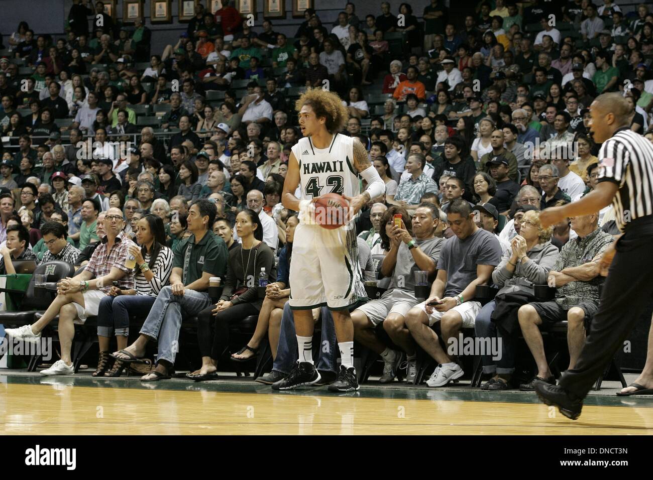 Honolulu, HI, USA. 22nd Dec, 2013. Hawaii Rainbow Warriors forward ...