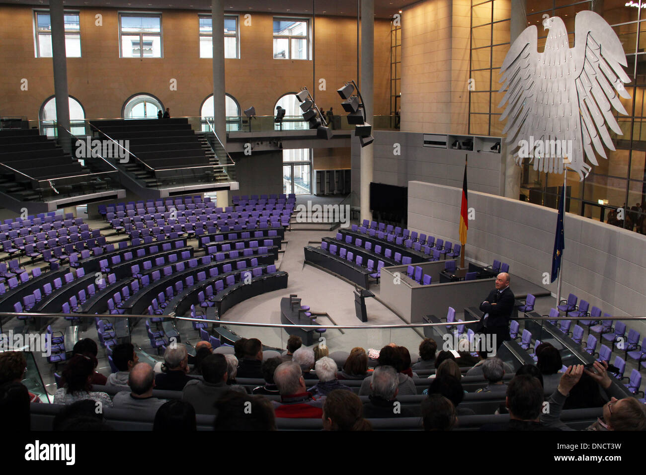 Germany: Plenary chamber of the German national parliament Stock Photo ...
