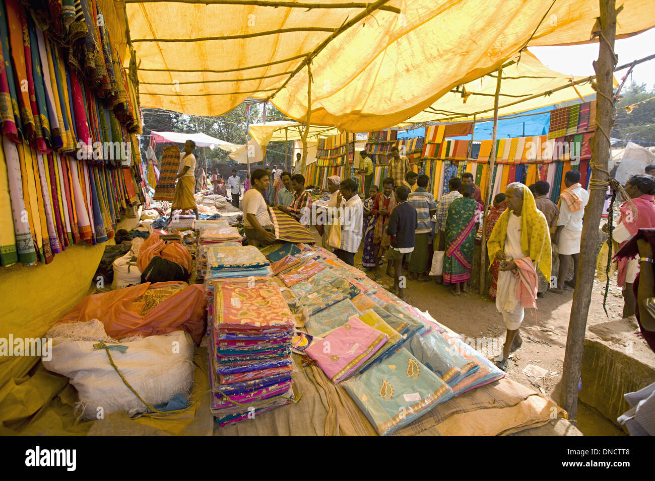 Tribal cloth market, Orissa, India Stock Photo - Alamy