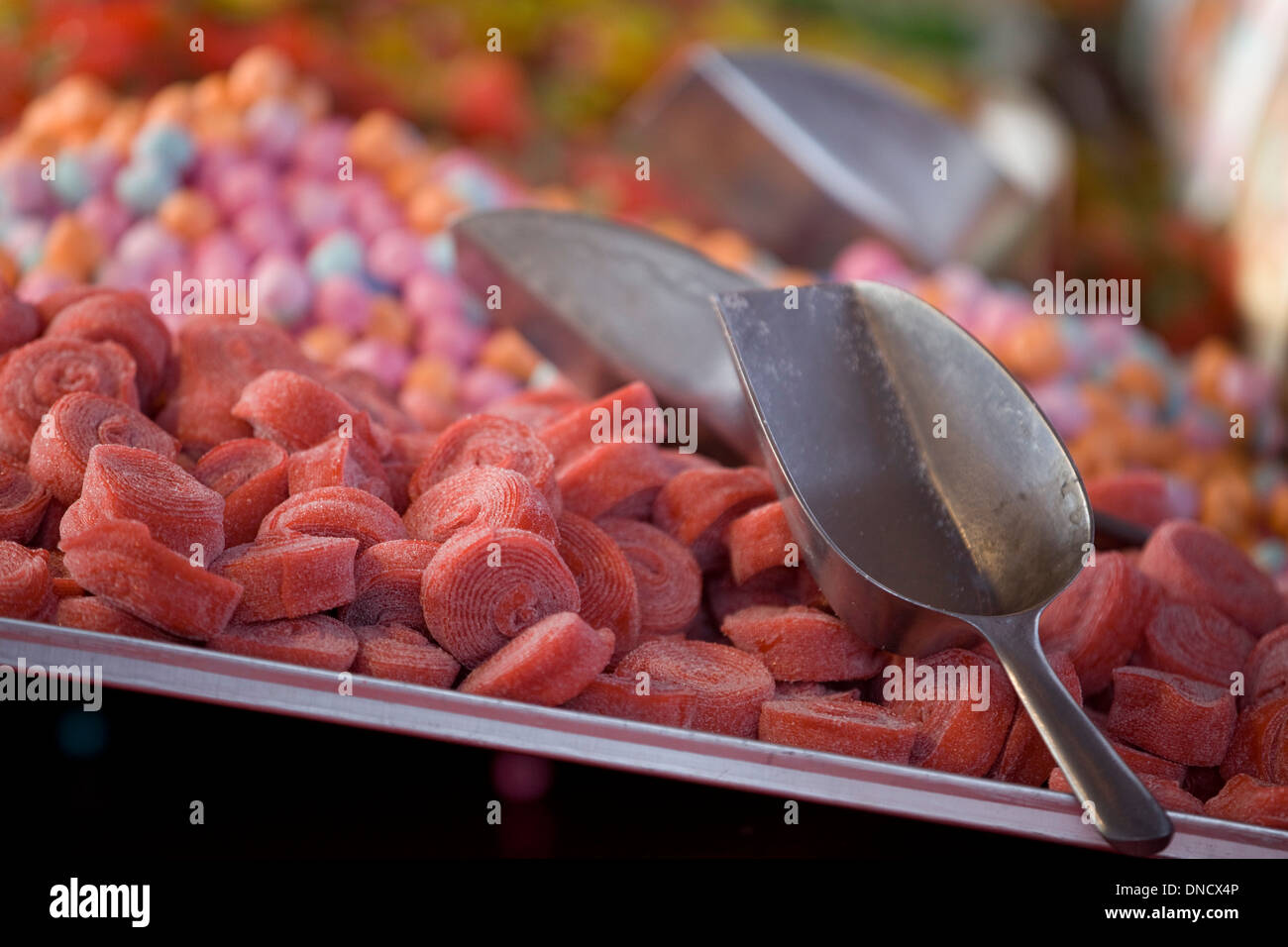 Candy for sale on a market stall Stock Photo - Alamy
