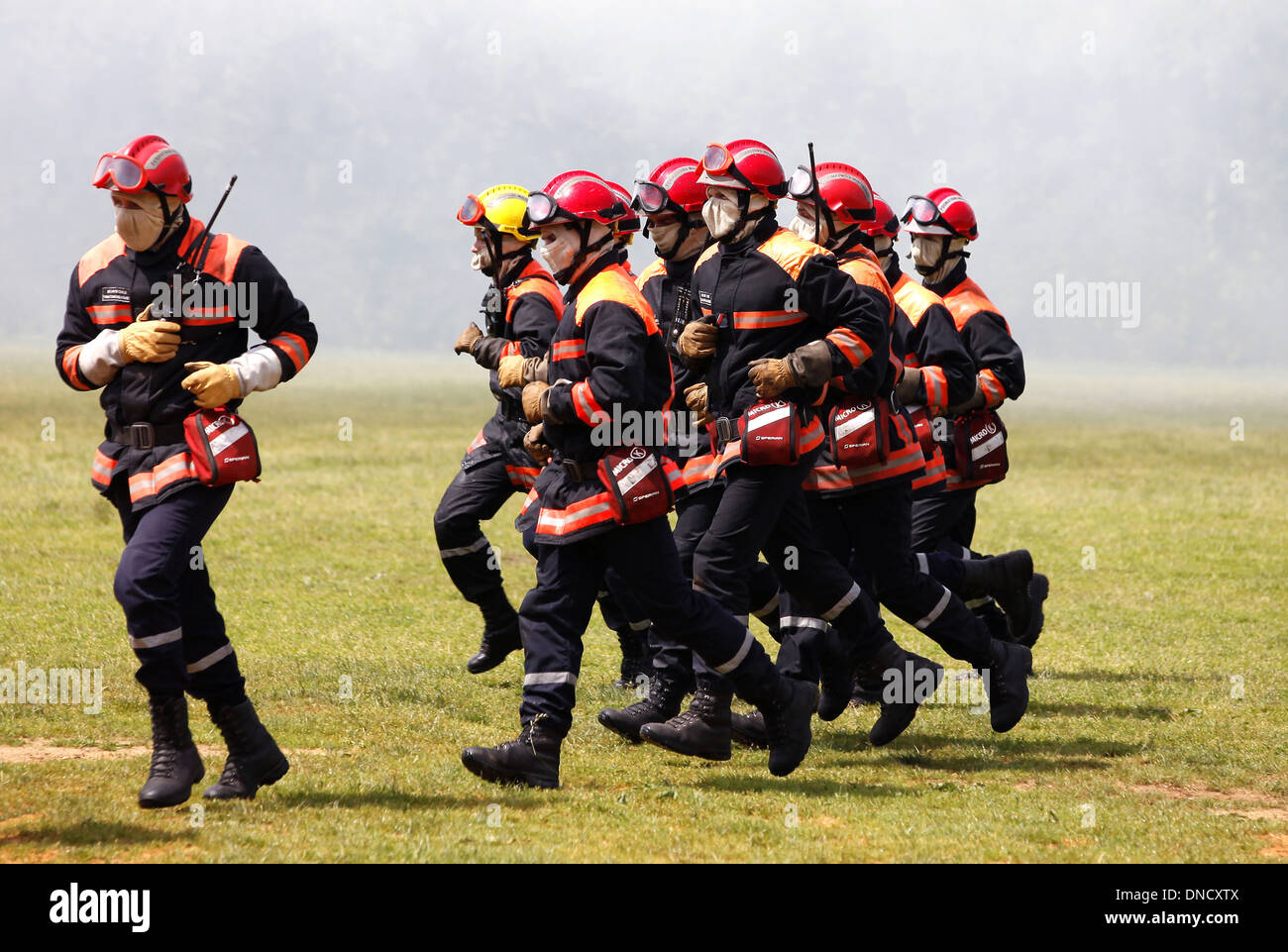 Fire brigade squad hi-res stock photography and images - Alamy