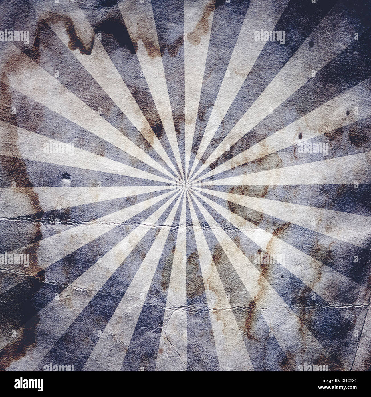 Retro revival sunbeam poster background in blue Stock Photo - Alamy