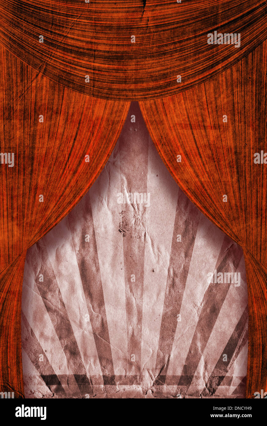 Vertical retro revival sunbeam poster background in color Stock Photo - Alamy