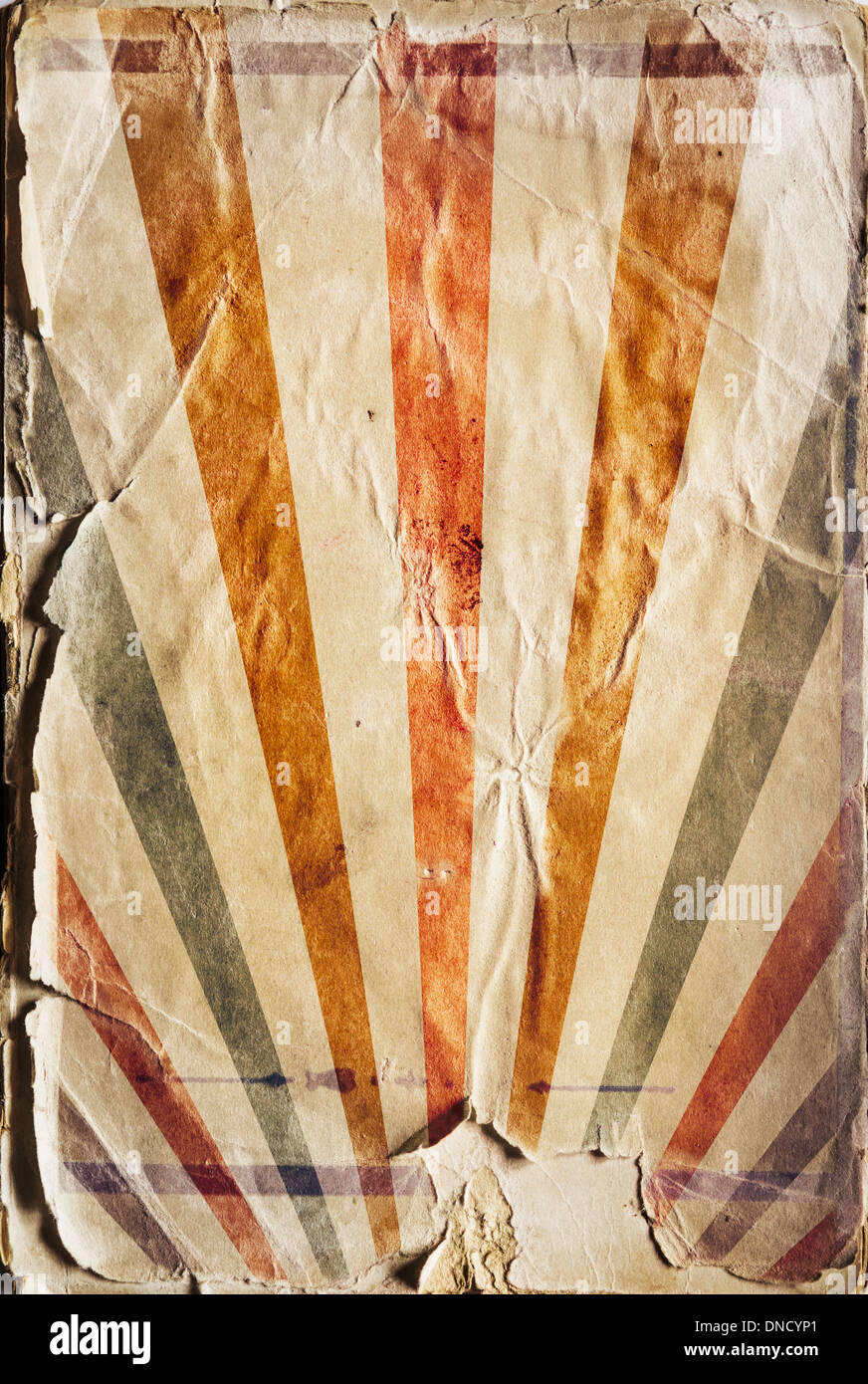 Vertical retro revival sunbeam poster background in colour Stock Photo - Alamy
