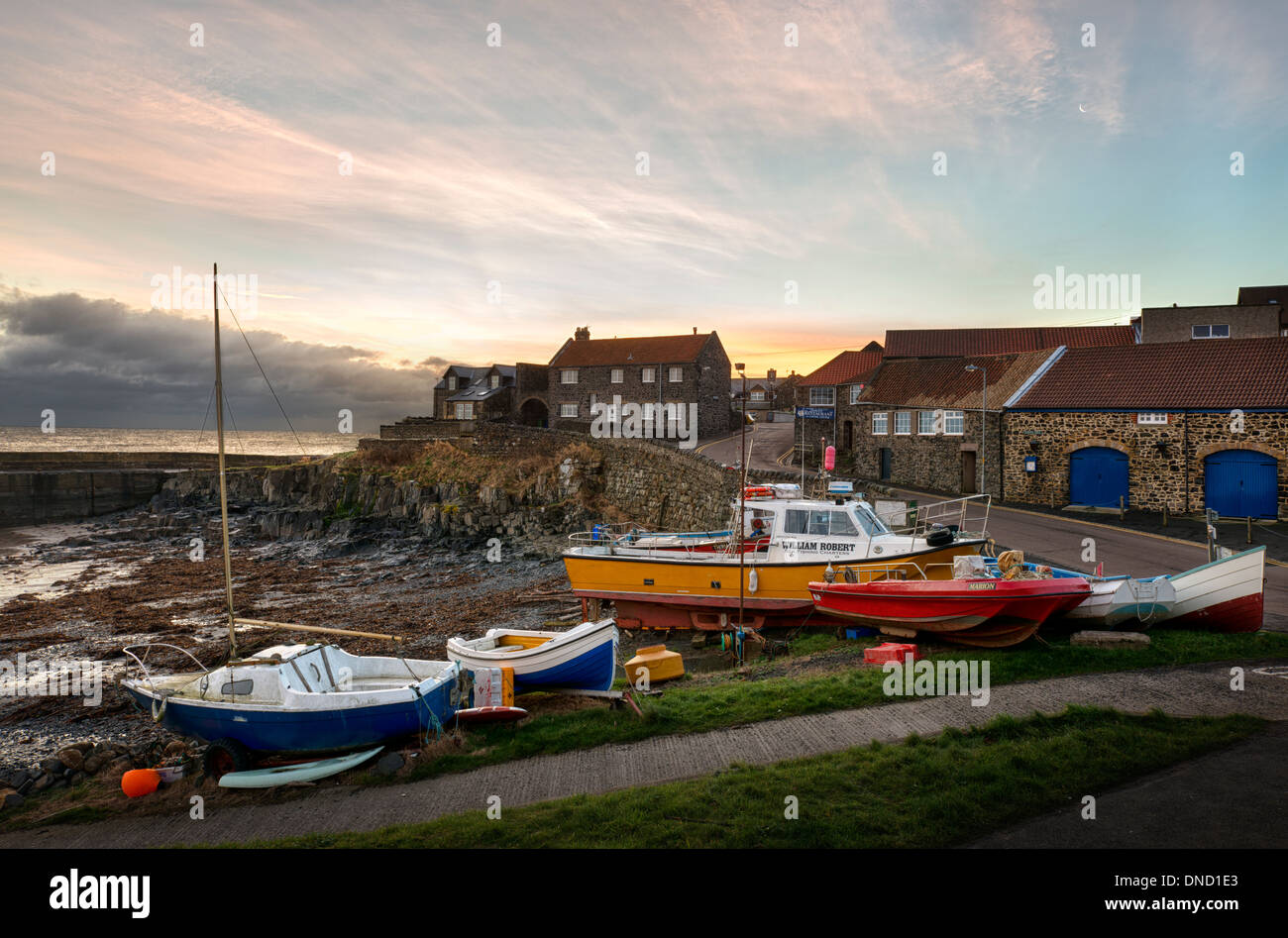 Craster harbour northumberland hi-res stock photography and images - Alamy