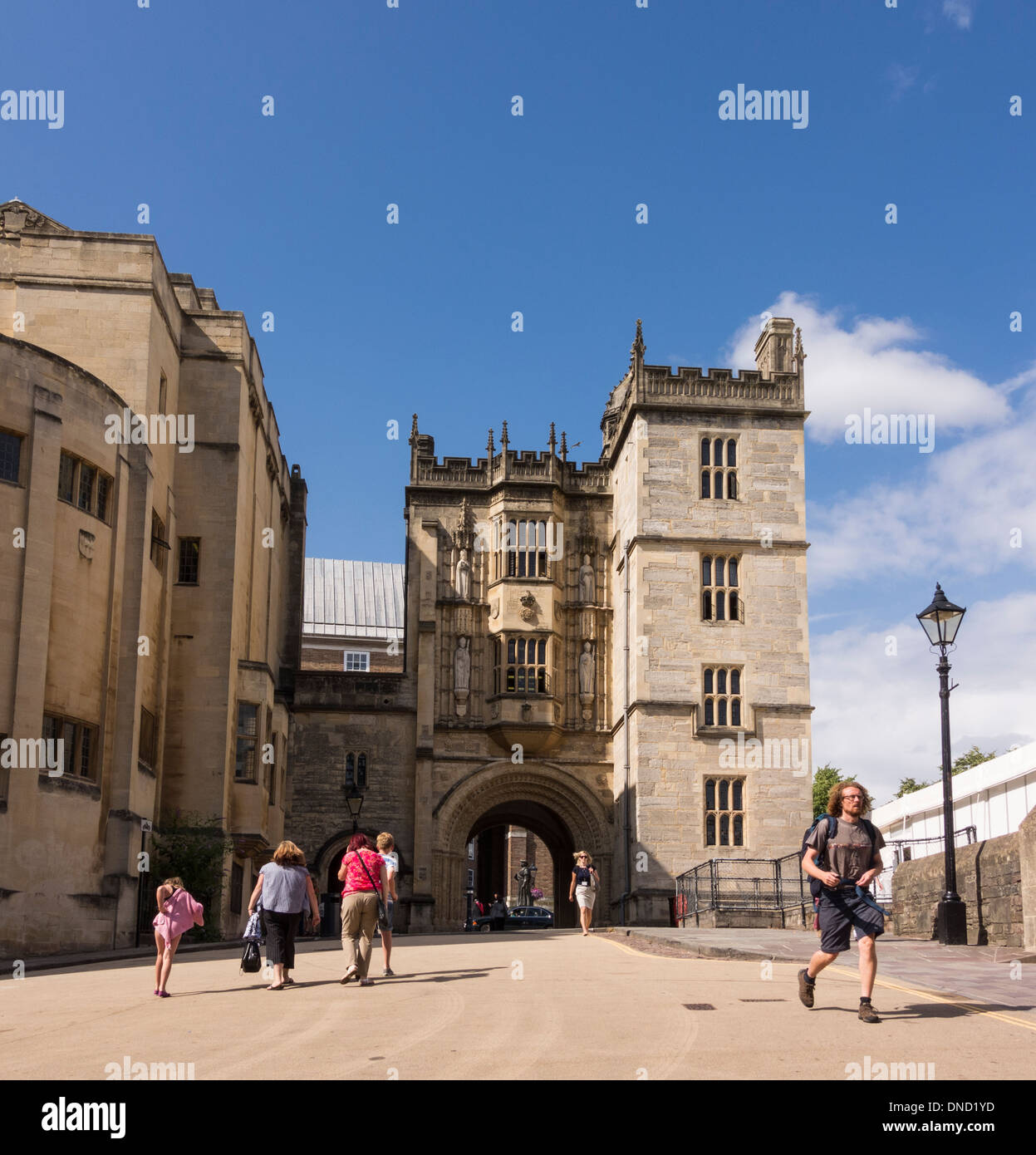 Abbey Gatehouse, Bristol Central Library, Bristol, UK Stock Photo - Alamy