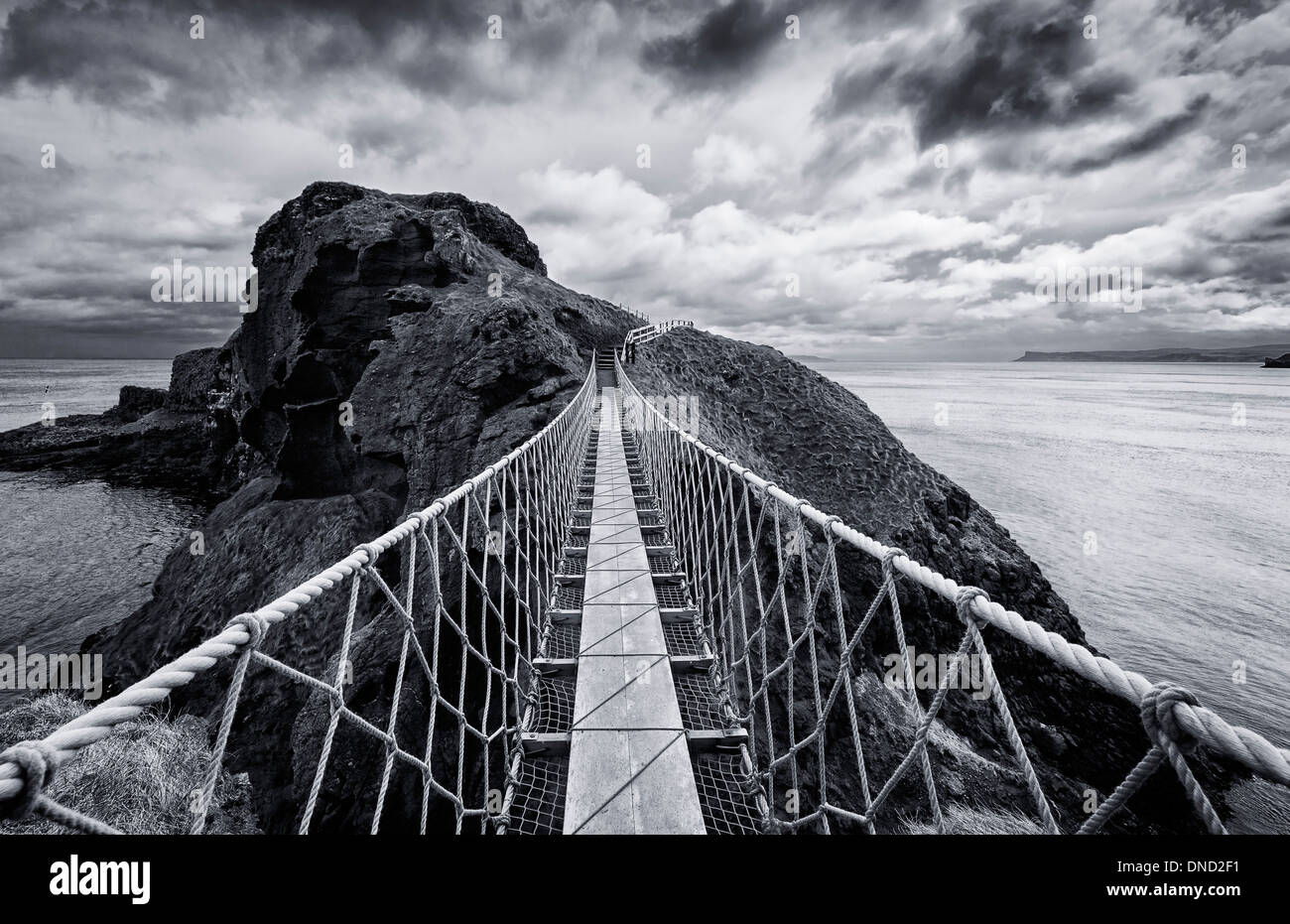 Carrick-a-Rede rope bridge Stock Photo - Alamy