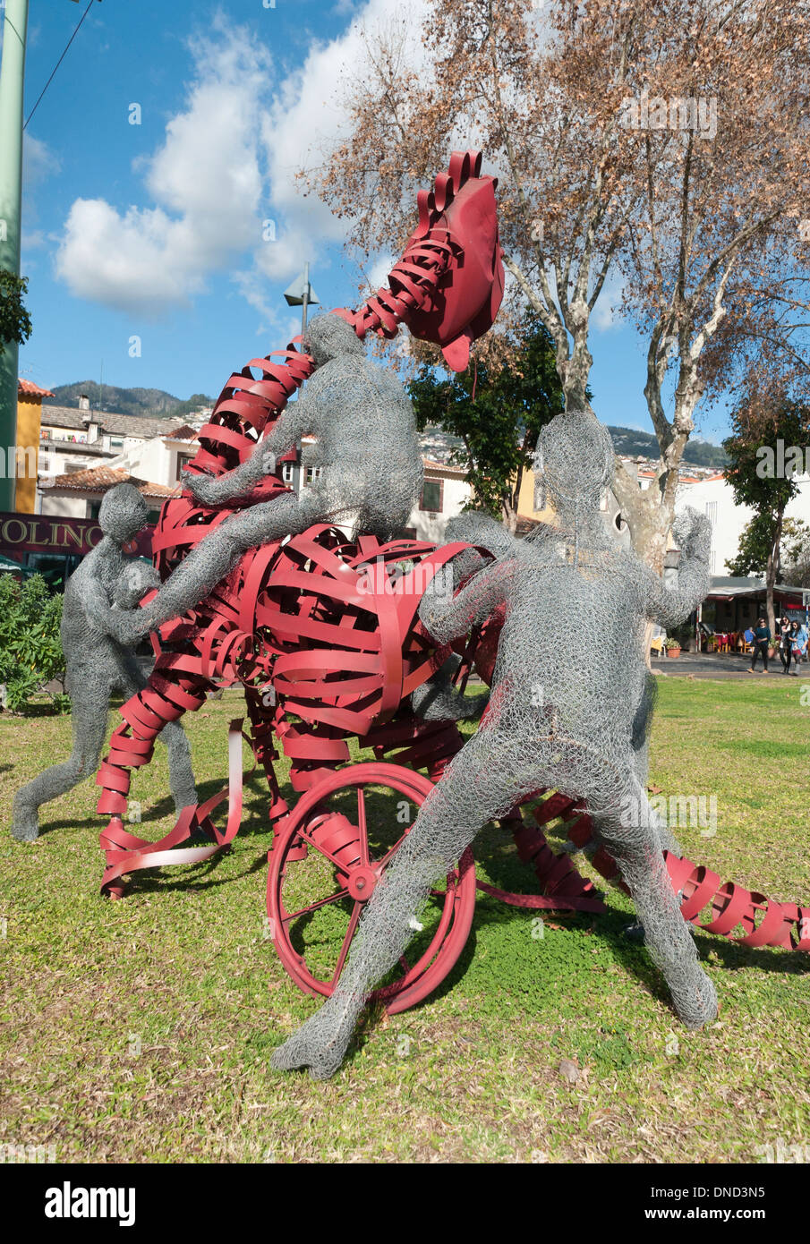 Art works in the Parque Almirante Reis, Funchal Stock Photo - Alamy